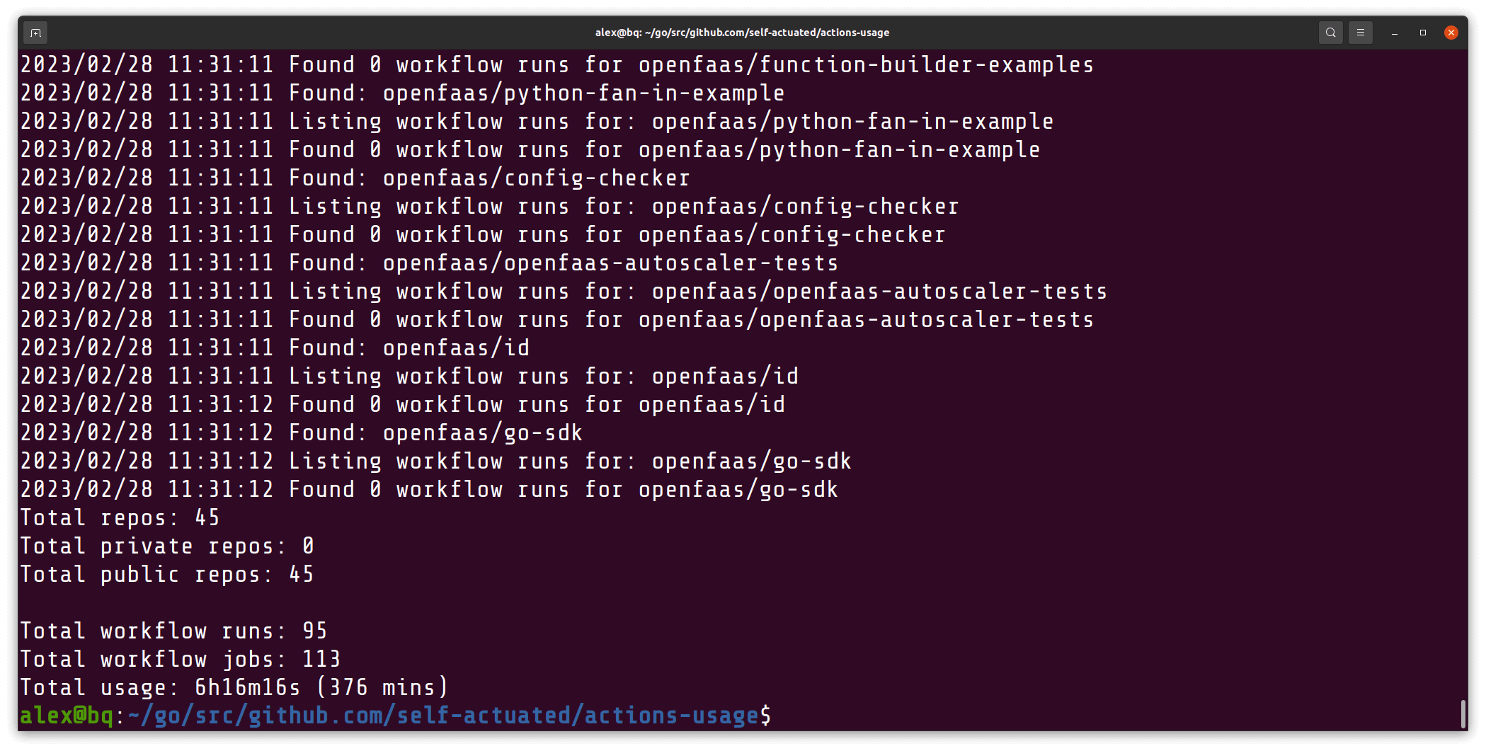 Find Your Total Build Minutes With GitHub Actions And Golang